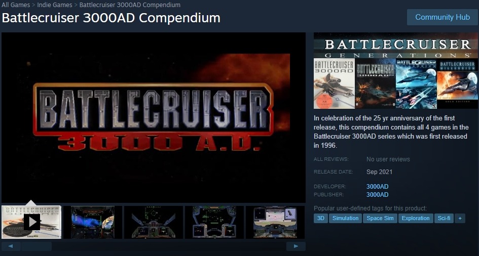 The Test Channel :: Universal Combat CE Battlecruiser Generations